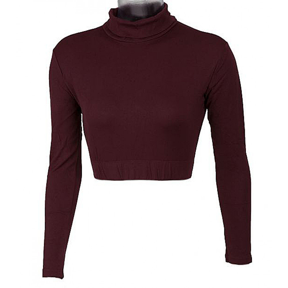 Turtleneck Cheerleading Midriff Body Liner