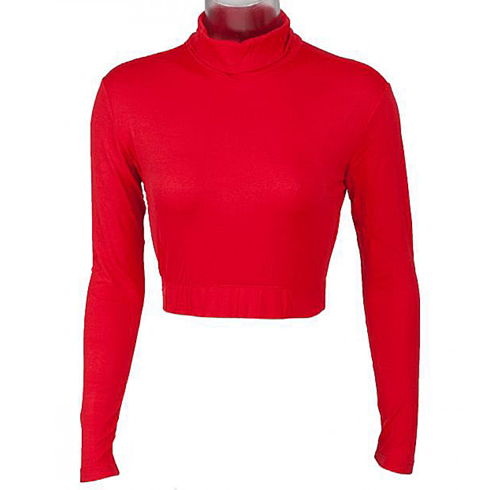 Turtleneck Cheerleading Midriff Body Liner
