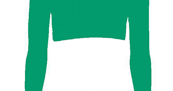 Scoop Neck Long Sleeve Cheerleading Midriff 00477