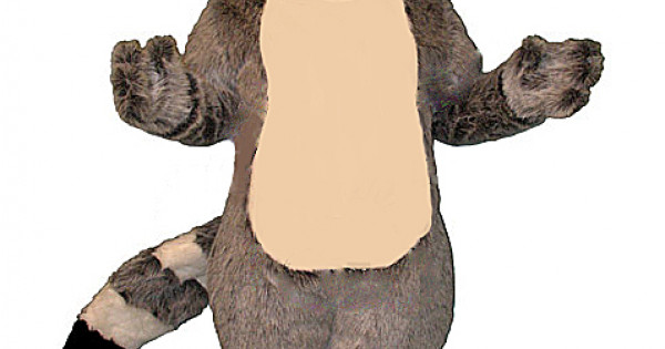 Santa Raccoon with Hat and Boots Mascot Costume #135SA-Z