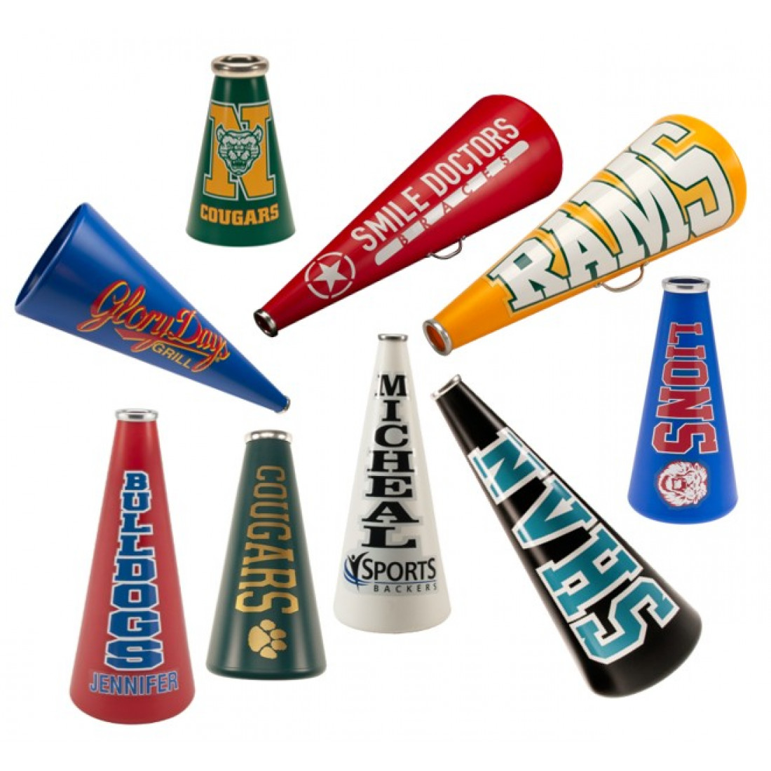 Decal for Molded Cheerleading Megaphones
