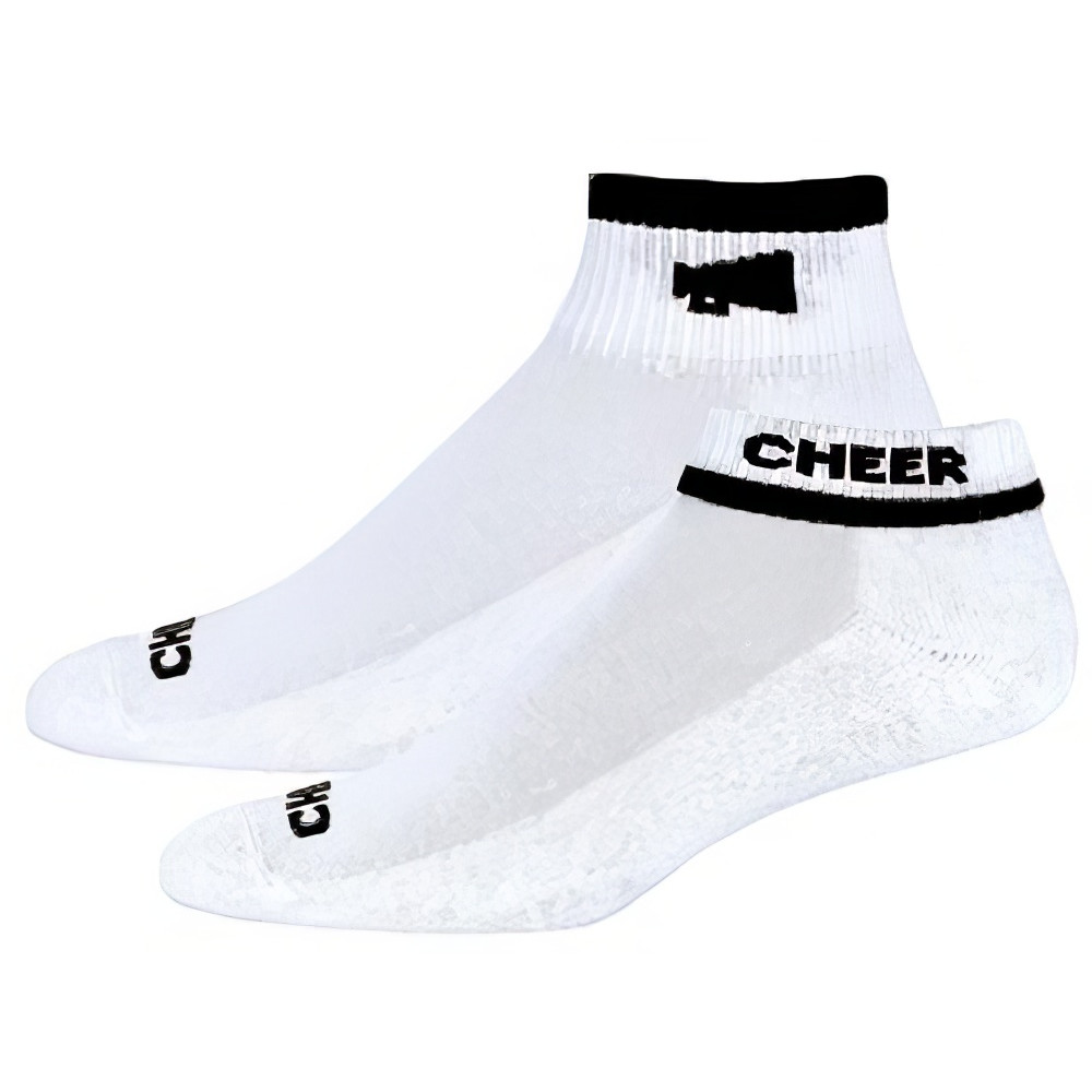 Flip Top Low Cut Cheerleading Socks 2-In-1